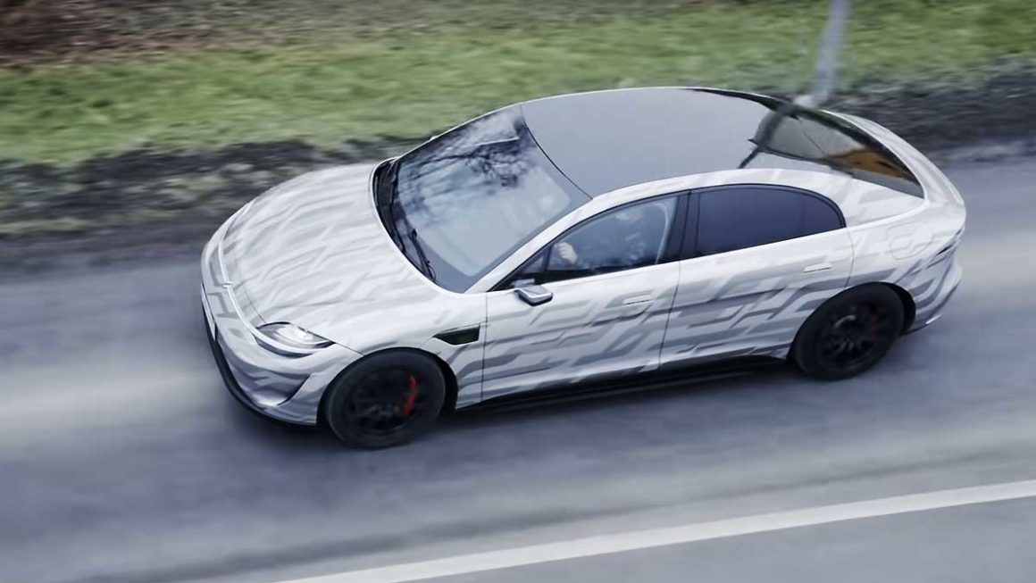 Sony releases video of Vision-S electric car prototype test drive
