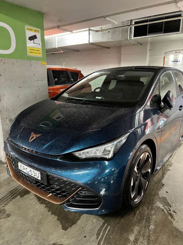 All-electric Cupra Born spotted charging "in the wild" on Sydney roads