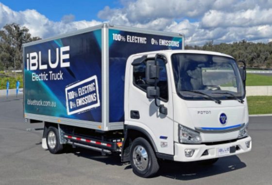iBlue electric light duty truck previewed ahead of debut