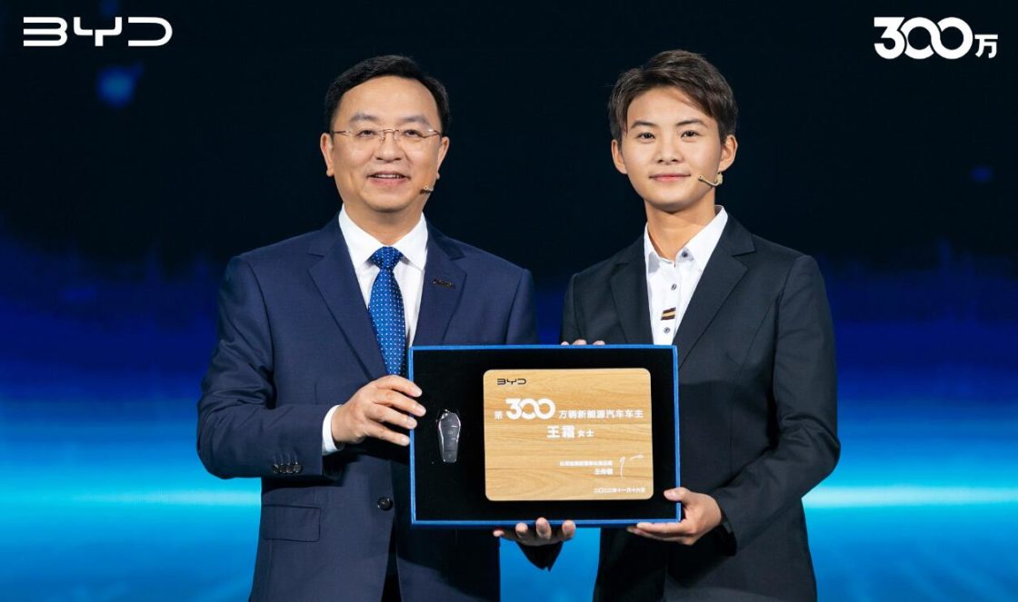 BYD delivers its 3 millionth new energy vehicle