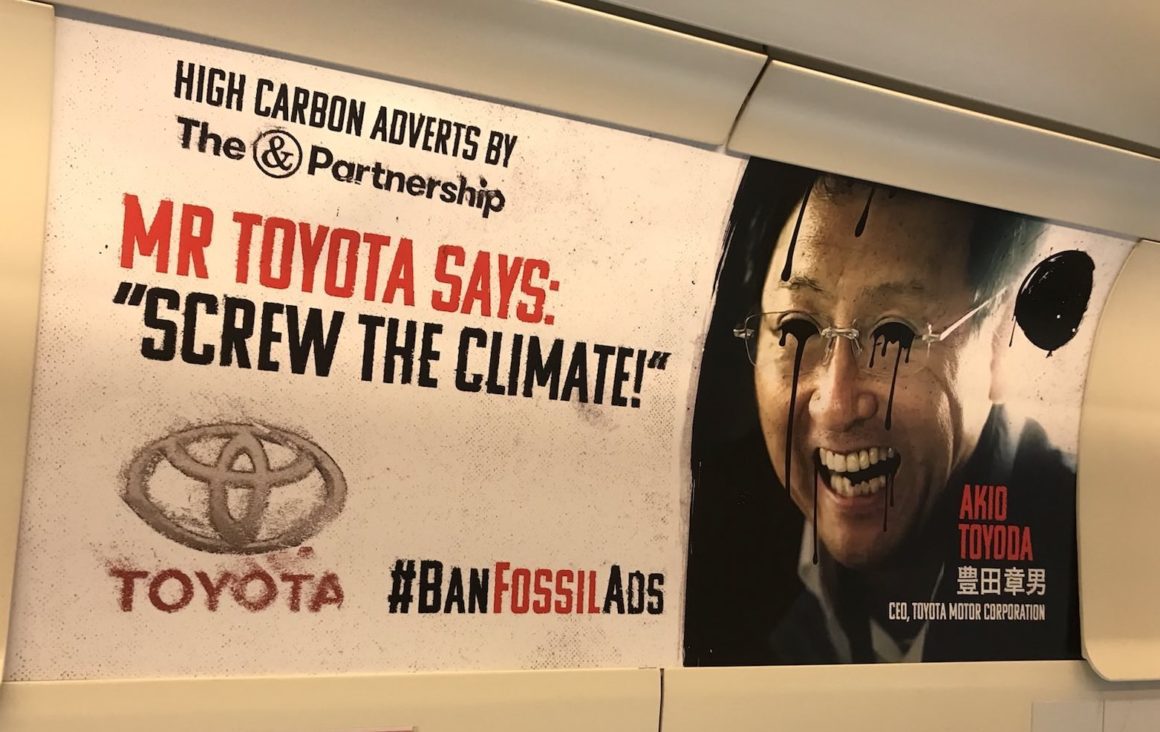 Activists target Toyota and BMW in billboard campaign, call for fossil ... Activists target Toyota and BMW in billboard campaign, call for fossil ...