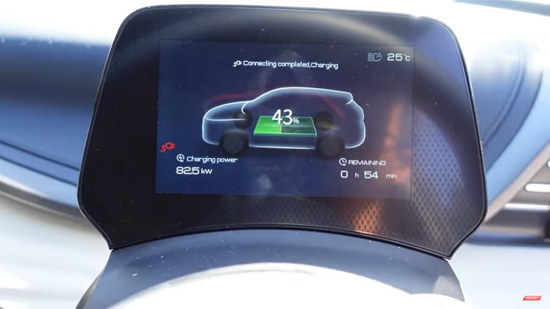 BYD Atto 3 charges up at a Tesla Supercharger in Australia