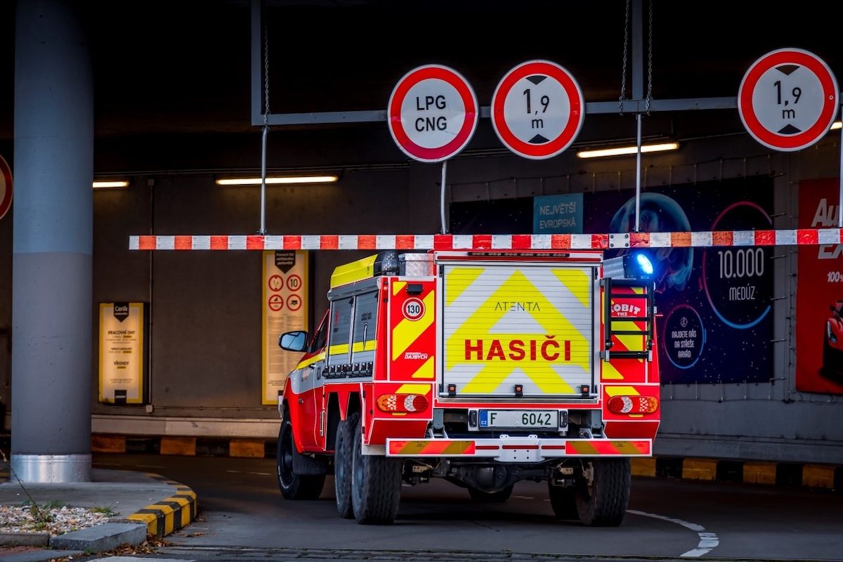 Firefighters develop special vehicle to fight EV fires in car parks