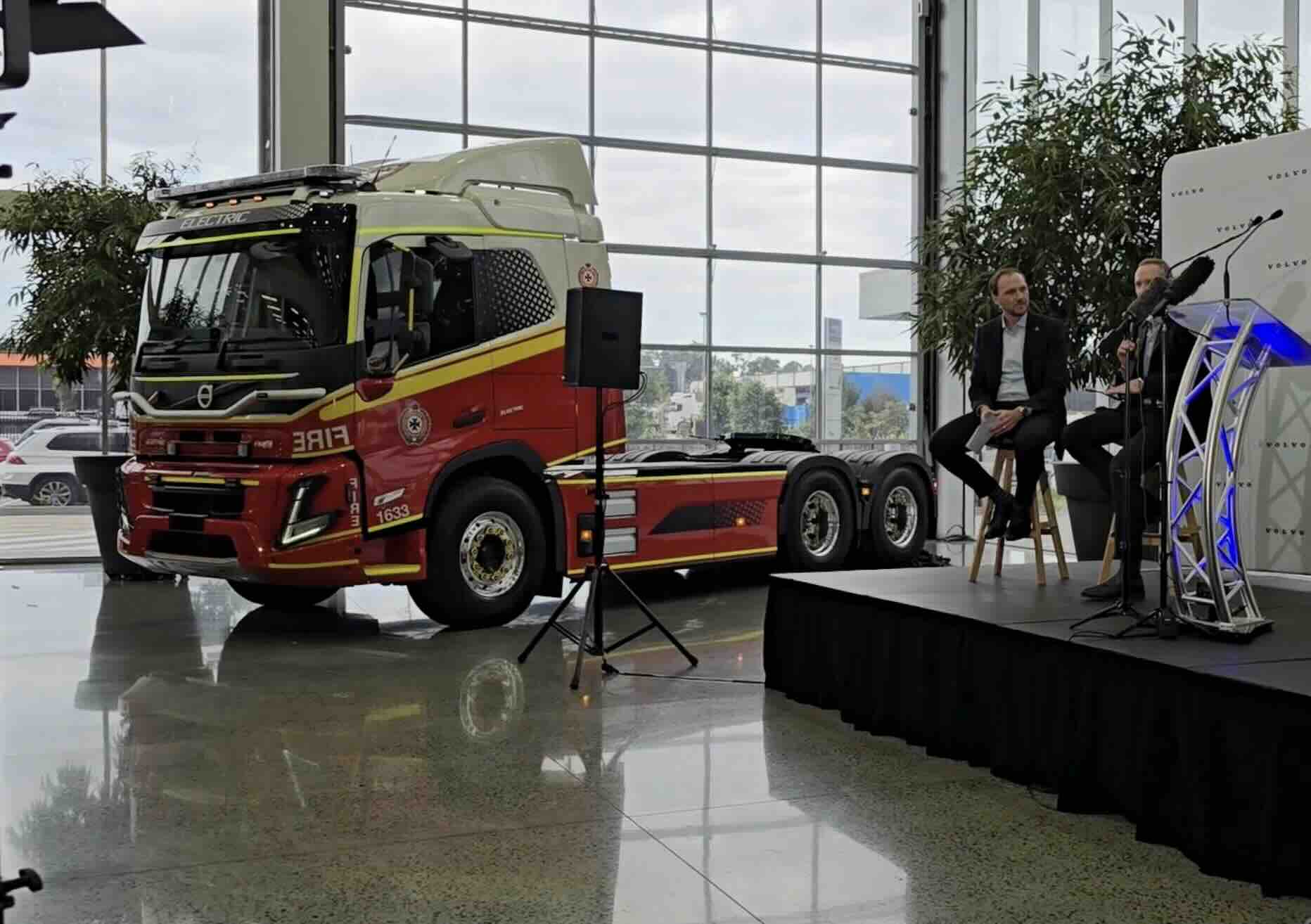 Fire trucks powered by batteries and vegetable oil to extinguish emissions