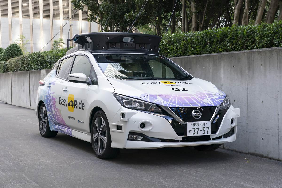 Nissan begins autonomous electric Leaf trials ahead of 2027 launch date